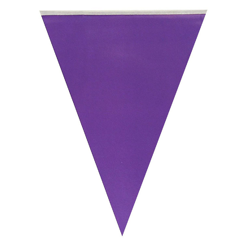 Wrapables Purple Triangle Pennant Banner Party Decorations | Oriental ...