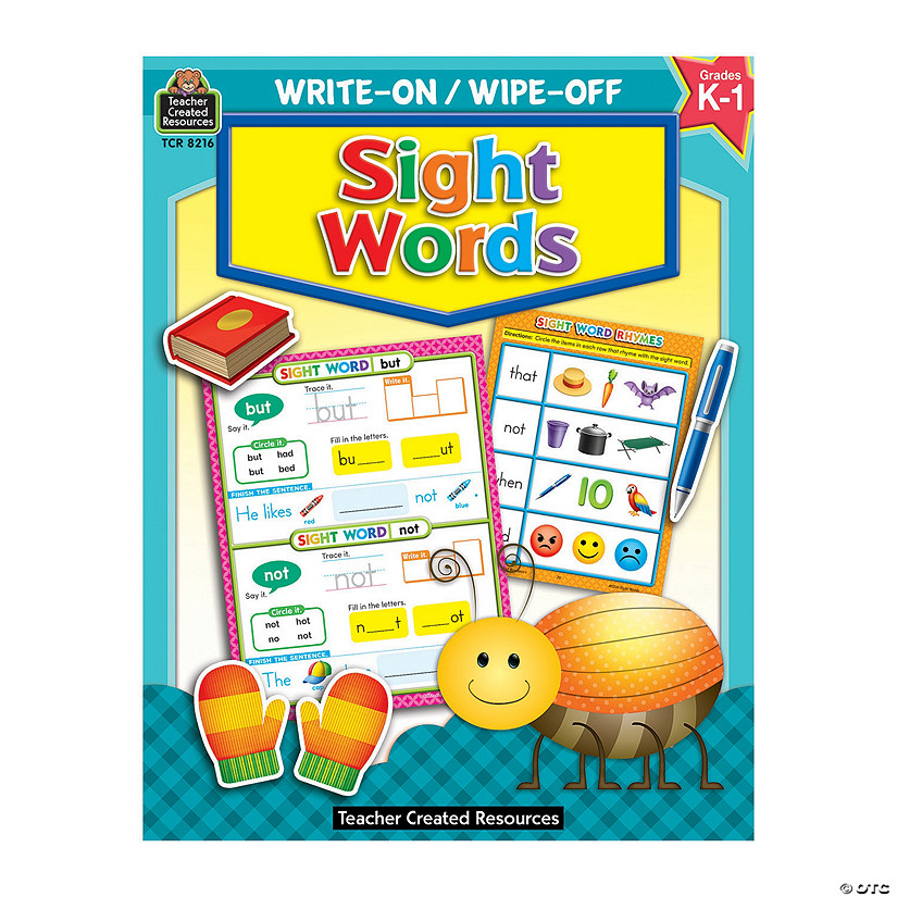 Write On, Wipe Off Sight Words Book - Discontinued
