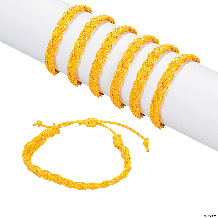 Yellow Braided Friendship Bracelets - Discontinued