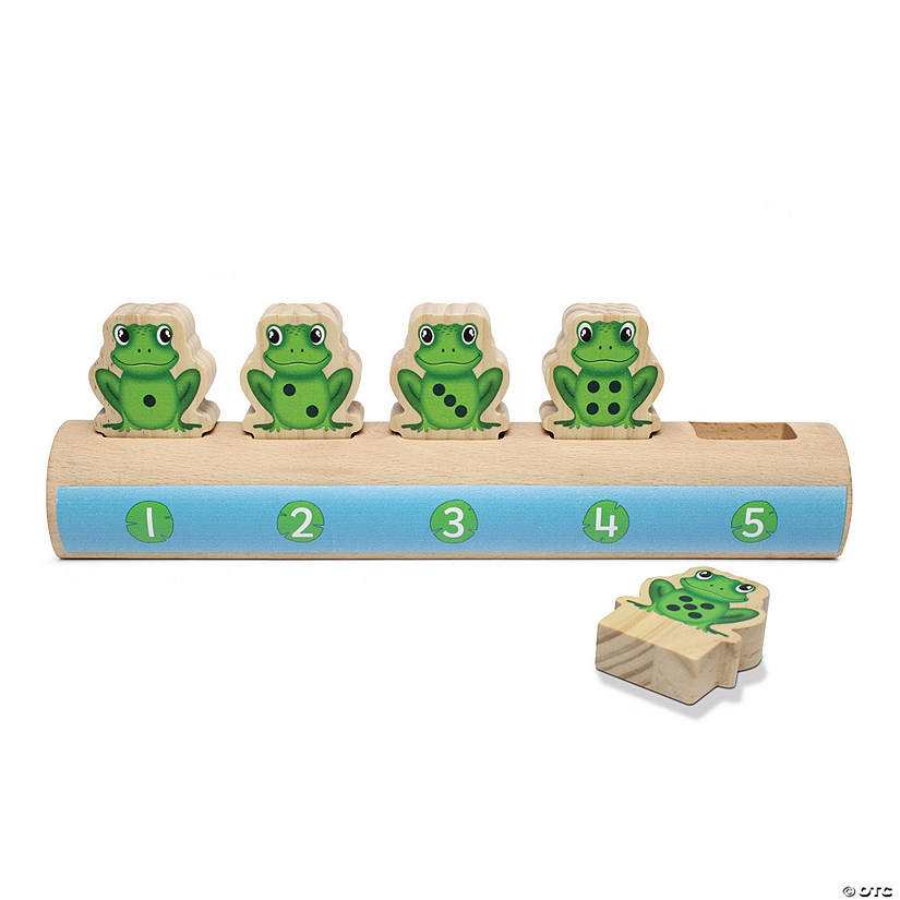 Yellow Door Five Frogs on a Log Number Line Tool | Oriental Trading