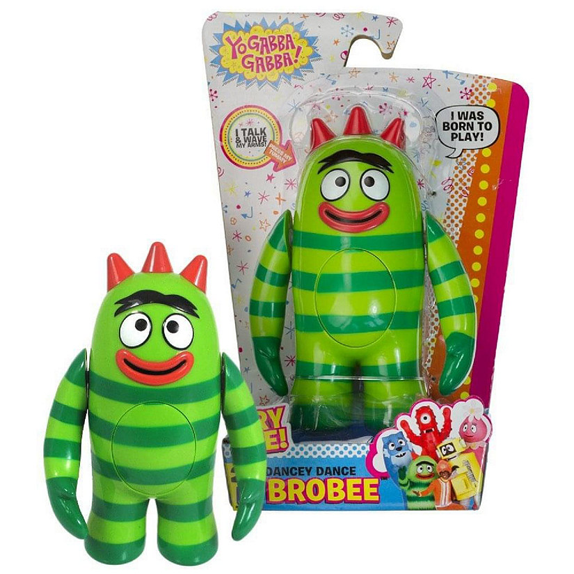 Yo Gabba Gabba 6" Dancey Dance Talking Brobee Figure | Oriental Trading