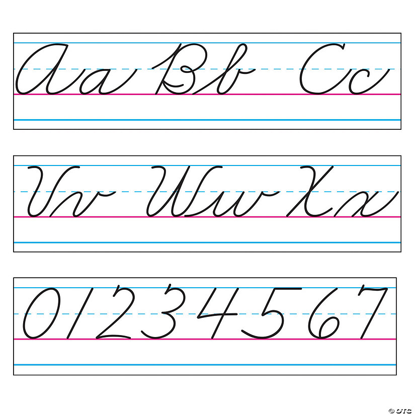 Zaner Bloser Handwriting Chart Printable