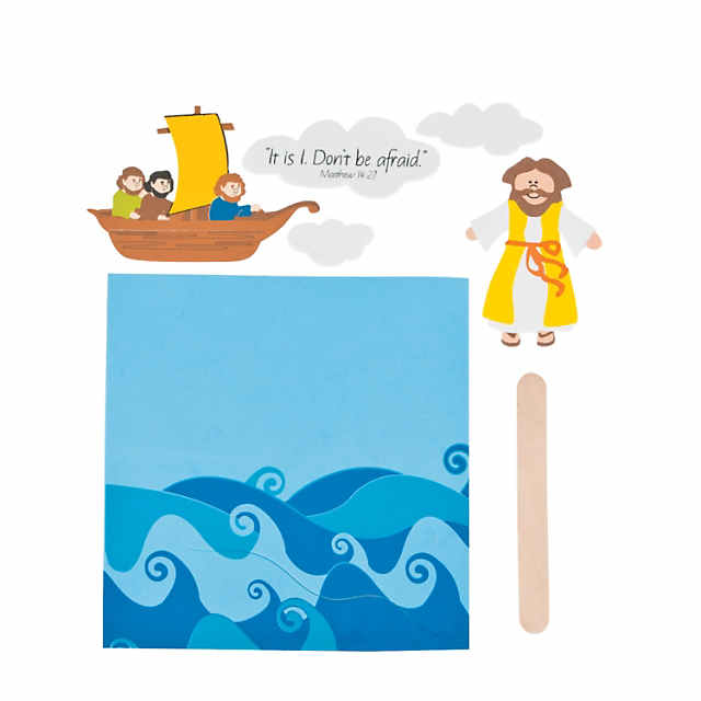 Jesus Walks On Water Clipart For Kids