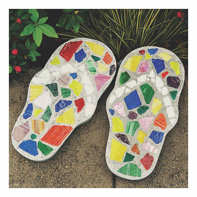 Flip Flop Mosaic Stepping Stone Kit Mini Mosaic Garden Stone Kit
