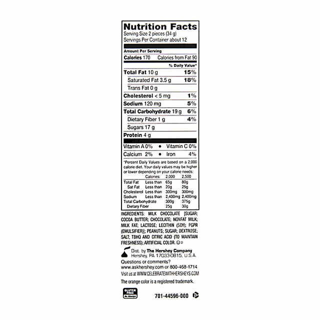 Reese’S Cup Nutrition Facts | Besto Blog