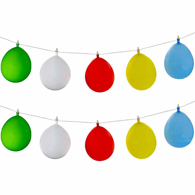 balloon with string lights