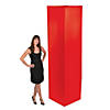Fabric Square Column Slip Cover - Red - Discontinued
