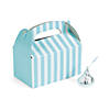 Mini Light Blue Striped Treat Boxes - Discontinued