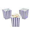 Mini Purple Striped Popcorn Boxes - Discontinued