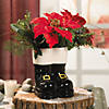 Santa Boots with Buckles Planter - Discontinued