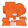 Square Orange Tableware
