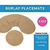 10" Diam. Bulk 100 Pc. Rustic Round Burlap Circle Decorations ...