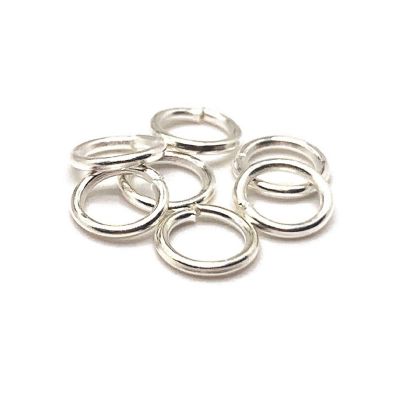 100 Pcs 7mm Silver Jump Rings | Oriental Trading