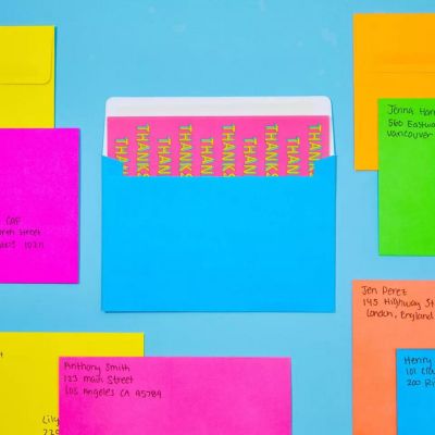 112 Pack Bulk Bright Neon Colored Envelopes for 4x6 Invitations ...