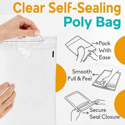 150Pack 7.5x10.5 Clear Poly Bag 1.5 Mil | Oriental Trading