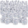 2 1/2" Bulk 72 Pc. Winter Glitter Snow Globe Slime Containers