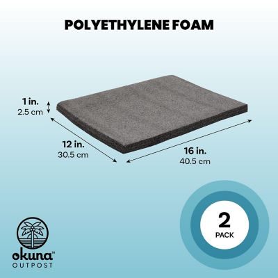 2-Pack Packing Foam Sheets - 16x12x1 Customizable Polyethylene Insert ...