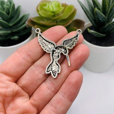 20 Pcs Silver Hummingbird Connectors | Oriental Trading