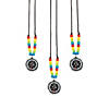 28" x 1 1/2" Compass Beaded Plastic Necklace Craft Kit - Makes 12