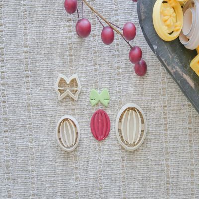 3pc Ornament Polymer Clay Cutter Set by Hello Cutters