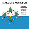 4" Christmas Tree Character Green Vinyl Bendables - 12 Pc.