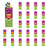 4-Color Christian Pumpkin Crayons - 24 Boxes