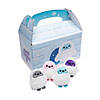 4" Mini Stuffed Yeti Characters with Igloo House Kit - 25 Pc.