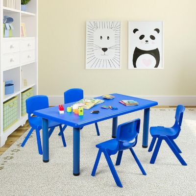 4-pack Kids Plastic Stackable Classroom Chairs Indoor/Outdoor ...