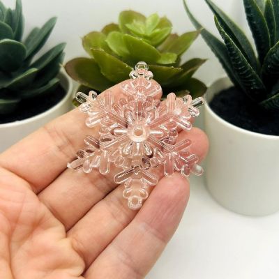4 pcs Large Acrylic Snowflake Pendants | Oriental Trading