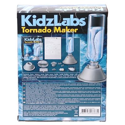 4M: KidzLabs Tornado Maker - DIY Battery-Powered Water Tornado, STEM ...