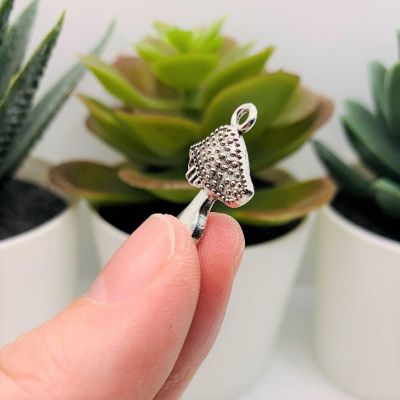 50 Pcs Silver Toadstool Mushroom Charms | Oriental Trading