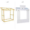 56" x 80" Customizable White Tabletop Hut with Frame Decorating Kit - 6 Pc.