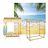 6 ft. x 6 ft. Surf's Up Tabletop Hut with Backdrop Kit - 6 Pc.