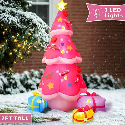 7 FT Inflatables Christmas Tree Pink | Oriental Trading