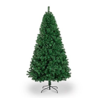 7FT Pre-Lit PVC Artificial Half Christmas Tree 8 Flash Modes w/ 230 LED Lights | Oriental Trading