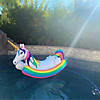 86" Inflatable Rainbow Unicorn Rocker Swimming Pool Float | Oriental ...