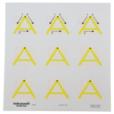 Abilitations Hi-Write Alphabet Paper, Uppercase, 100 Sheets