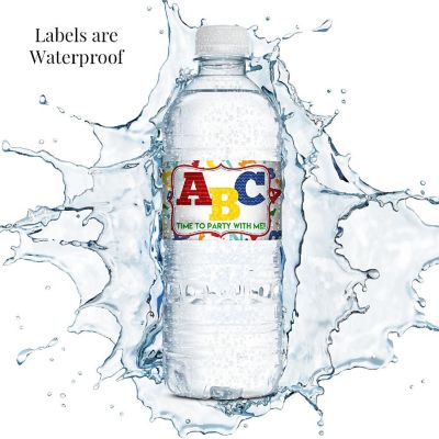 AmandaCreation ABC Alphabet Water Bottle Wrappers 20pc. | Oriental Trading