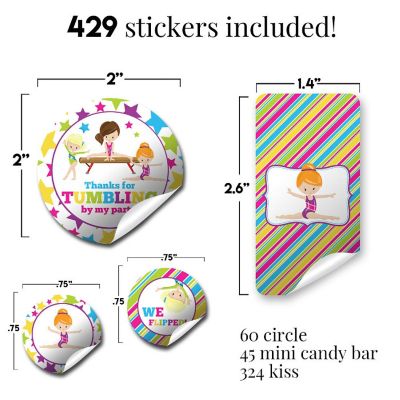 AmandaCreation Gymnastics and Tumbling Sticker Bundle 429pc. | Oriental ...