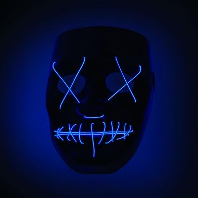 Anarchy Light-Up Adult Plastic Costume Mask | Oriental Trading