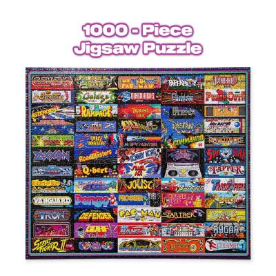 Arcadeageddon! Retro Arcade Game Collage 1000-Piece Jigsaw Puzzle ...