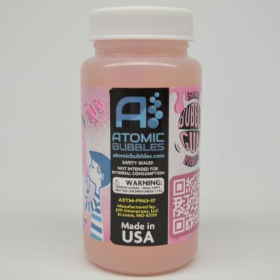 Atomic Bubbles: Bubble Love Bubblegum Scented Bubbles - 6 Pack - 4Oz Bottles | Oriental Trading