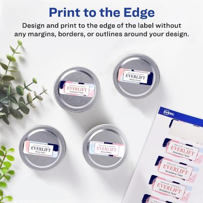 Avery 3/4" x 2-1/4" Waterproof Rectangle Labels, 1,500 Labels ...