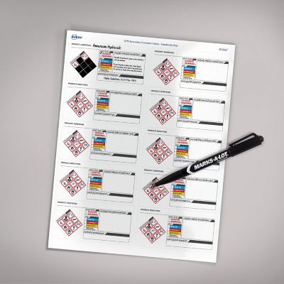 Avery GHS Secondary Container Labels, Pre-Printed, Handwrite Only, 2" x ...