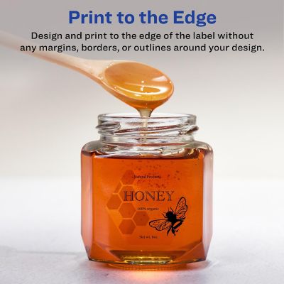 Avery Glossy Clear Hexagon Labels, 2-1/2" x 2-57/64", 600 Labels ...