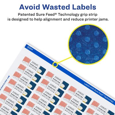 Avery Glossy Clear Rectangle Labels, 1" x 1.5", 1,600 Labels