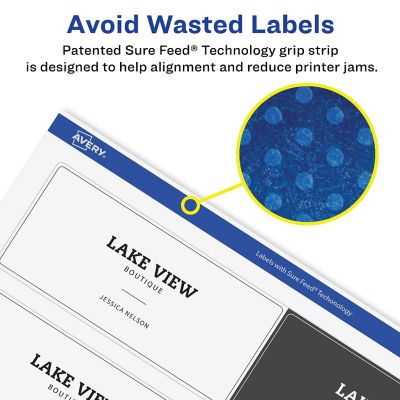 Avery Glossy Clear Rectangle Labels, 2" x 7", 200 Labels | Oriental Trading