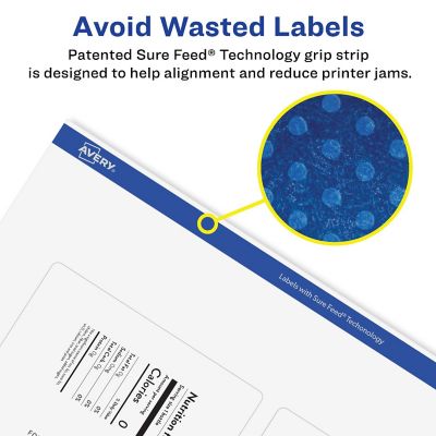 Avery Glossy Clear Rectangle Labels, 8" x 3.5", 100 Labels | Oriental ...