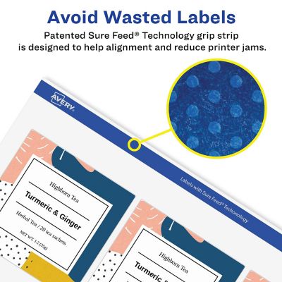 Avery Glossy Clear Square Labels, 2" x 2", 1,200 Labels | Oriental Trading