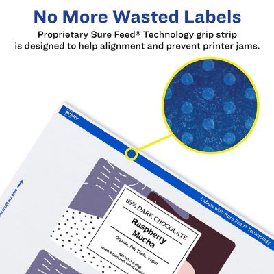 Avery Glossy White Rectangle Labels, 4" x 6", 100 Total | Oriental Trading
